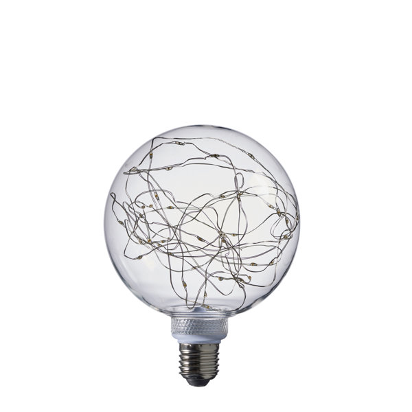 Symple Stuff 1W E27 ES G125 Globe LED Non-Dimmable Bulb - 50lm 2200K Warm White | Wayfair.co.uk